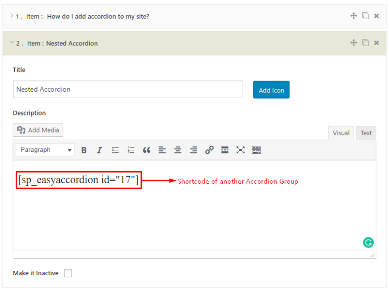 How To Create A Wordpress Nested Accordion Easily 9944