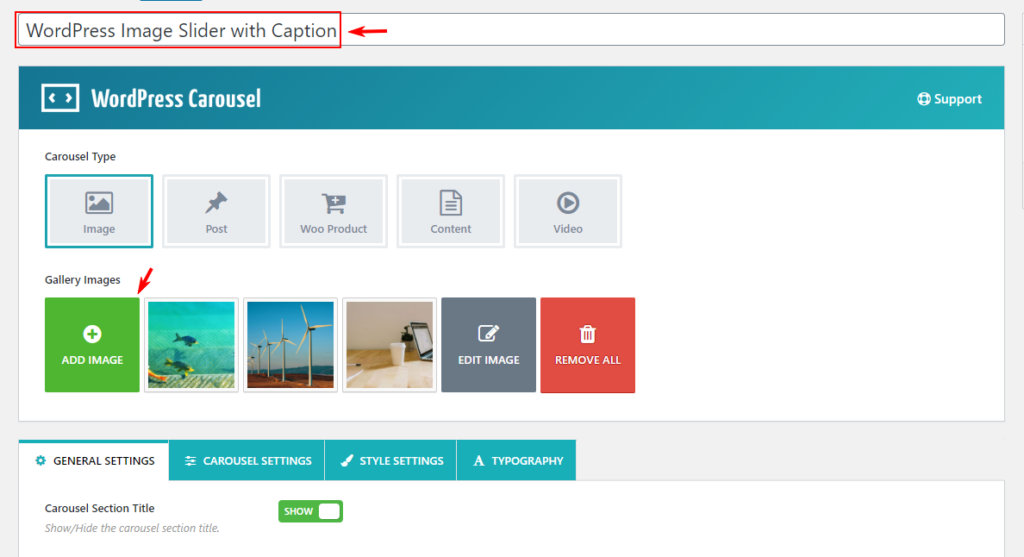How to Create an Image Slider with Caption in WordPress