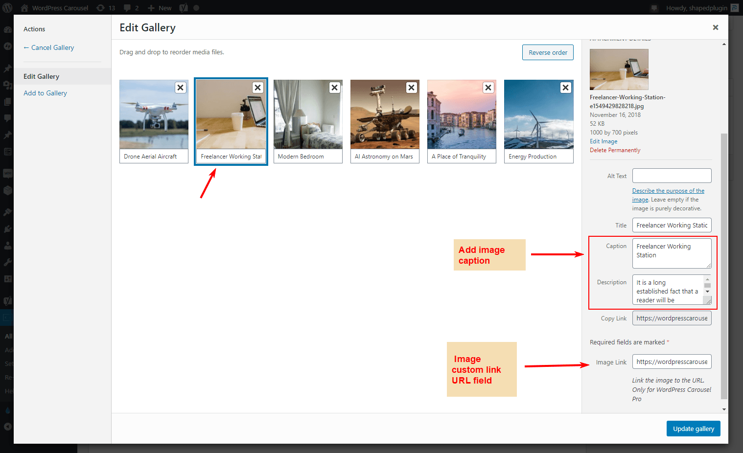 How To Add An Image Carousel With Links In WordPress