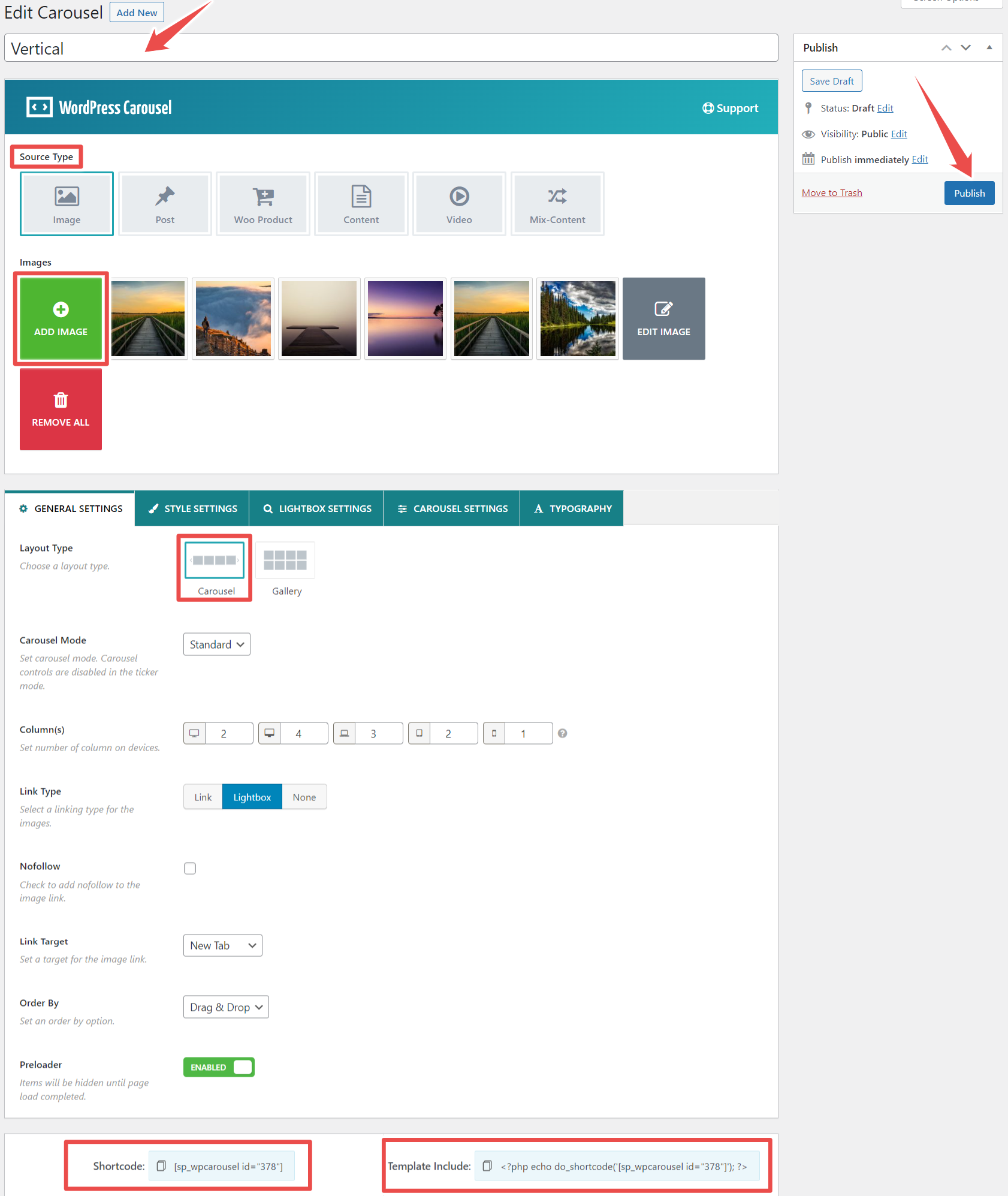 How to Create a Vertical Slider in WordPress - ShapedPlugin